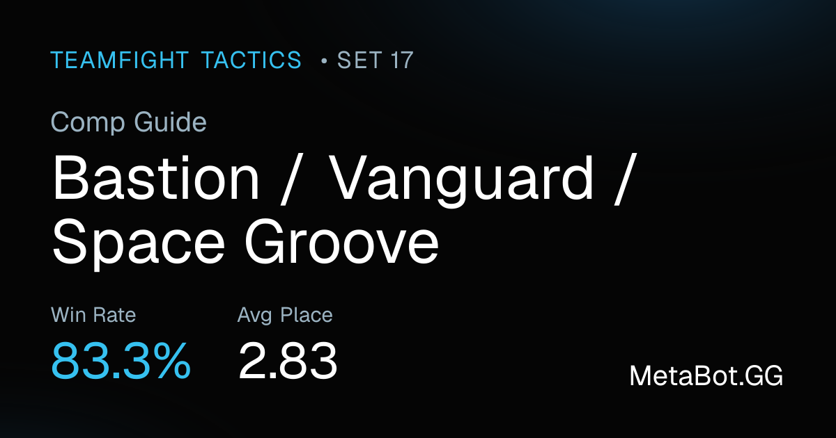 TFT Space Groove / Bastion / Vanguard Similar Comps - Set 17