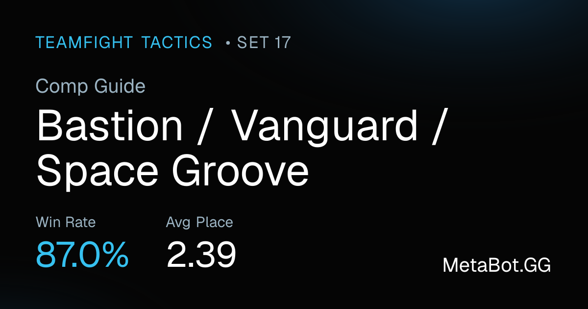 TFT Space Groove / Bastion / Vanguard Similar Comps - Set 17