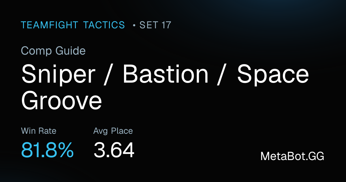 TFT Space Groove / Sniper / Bastion Similar Comps - Set 17